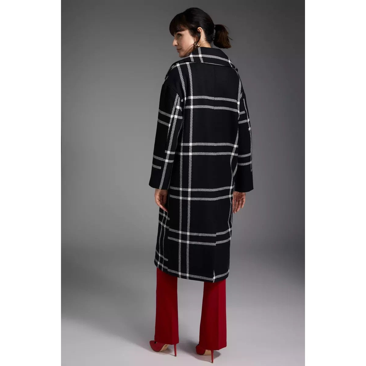 Principles Womens/Ladies Checked Longline Coat | Discounts on great Brands