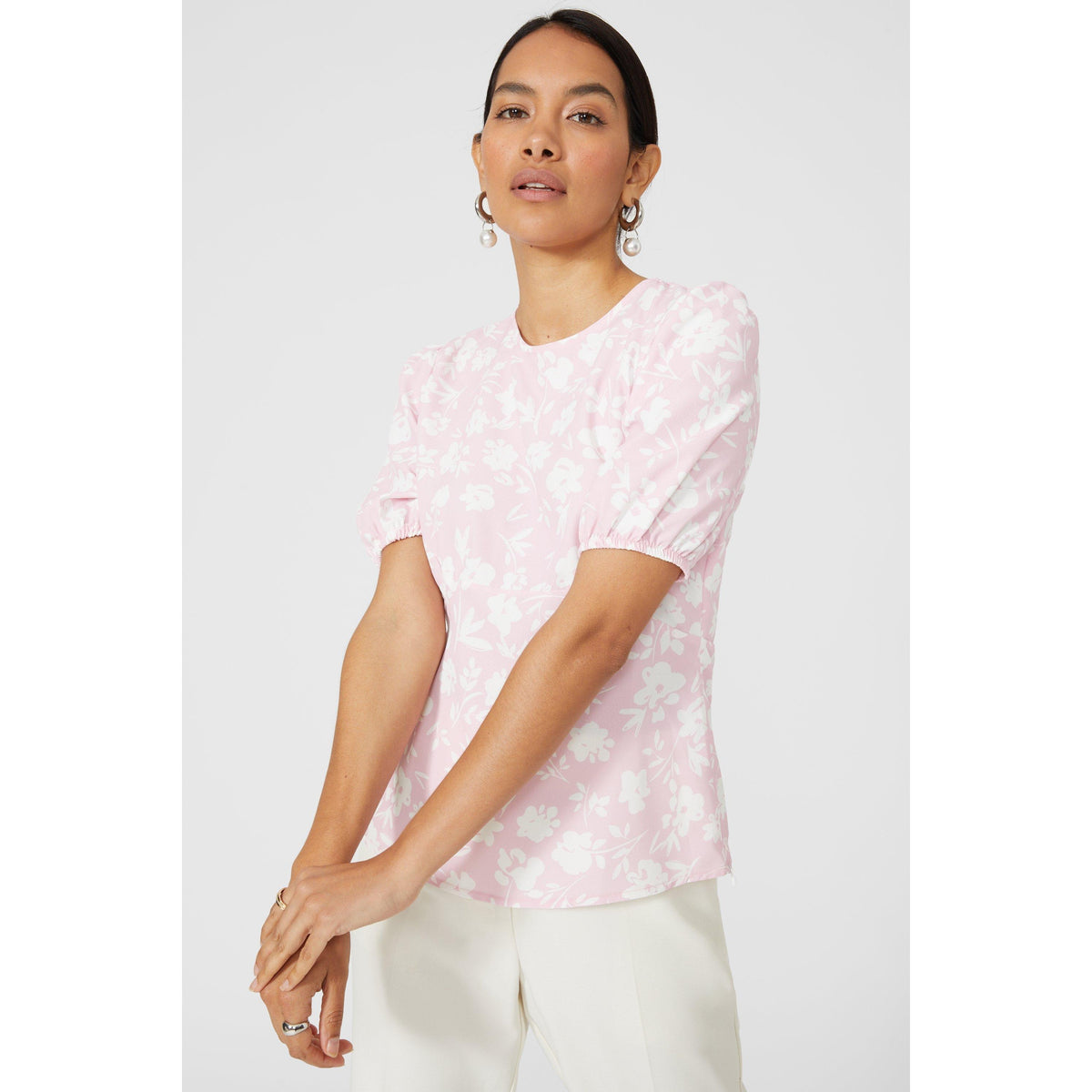 Principles Womens/Ladies Floral Petite Blouson Sleeve Blouse ...