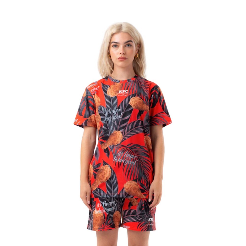 Hype Unisex Adult Palm Leaf KFC T-Shirt | Discounts on great Brands
