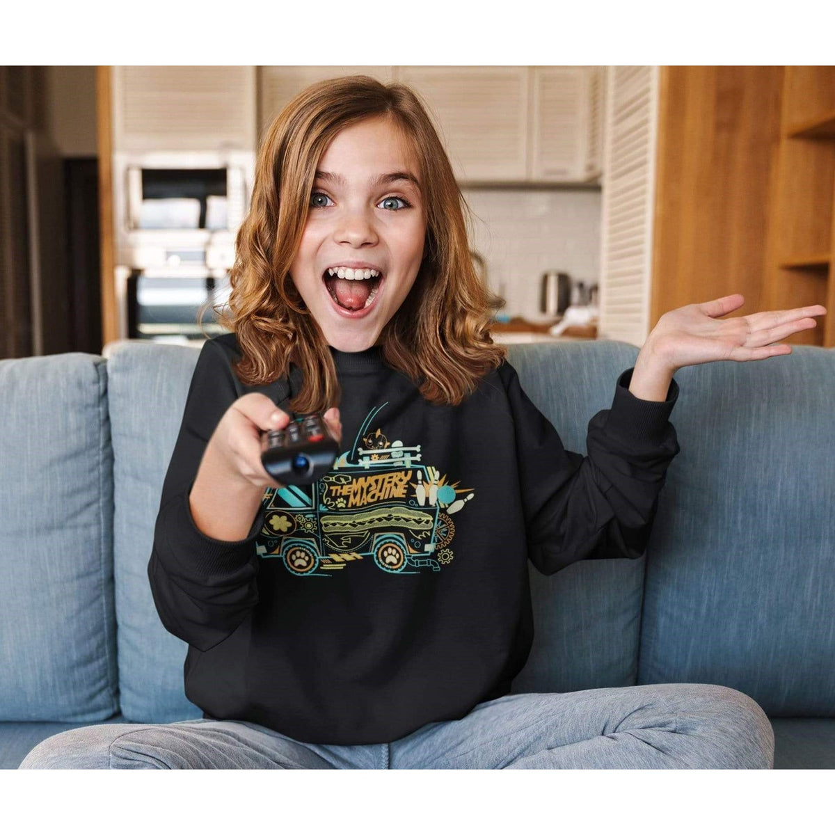 Scooby Doo Girls The Mystery Machine Sweatshirt | Discounts on great Brands