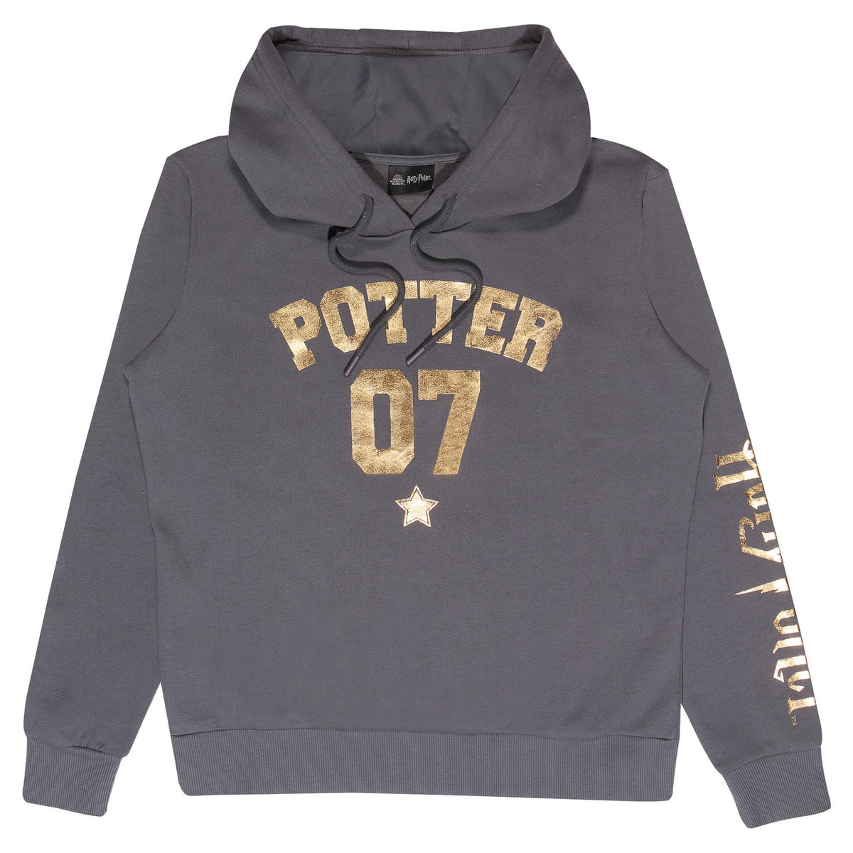 Harry Potter Unisex Adult Potter 07 Gold Foil Hoodie | Discounts on ...
