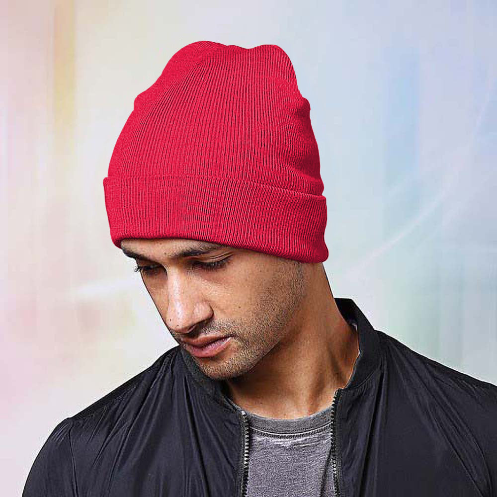 Nutshell Adults Unisex Knitted Turn-Up Beanie NS001