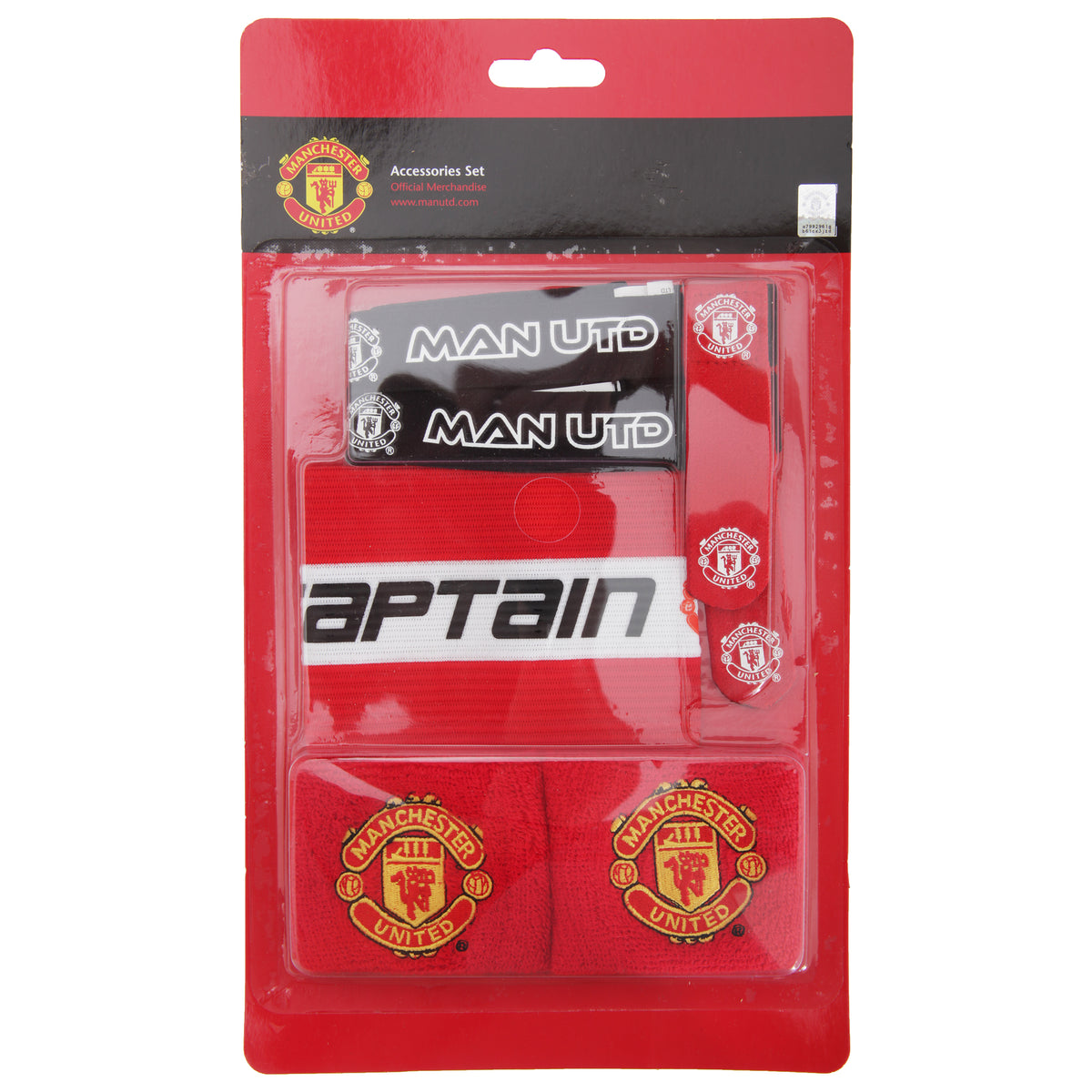 Manchester United FC Official Football Crest Sports Accessory Set ...